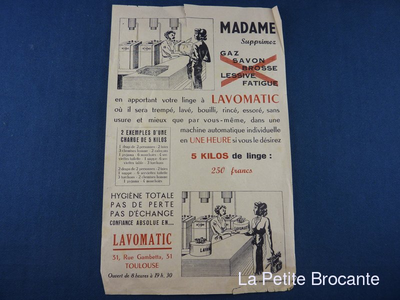 Ancienne publicité Lavomatic de Toulouse