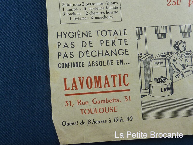 Ancienne publicité Lavomatic de Toulouse